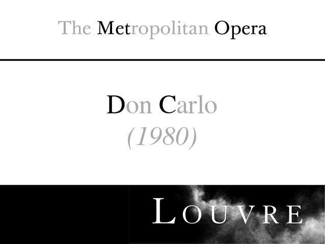 Don Carlo - MET (1980) (Production - New York, united states) | Opera ...