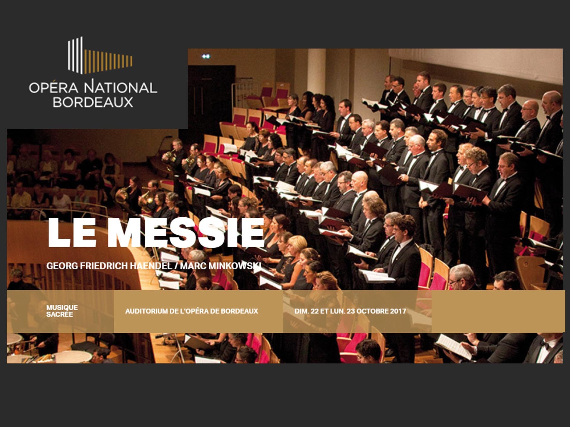 Messiah - Bordeaux Opera house (2017) (Production - Bordeaux, france ...