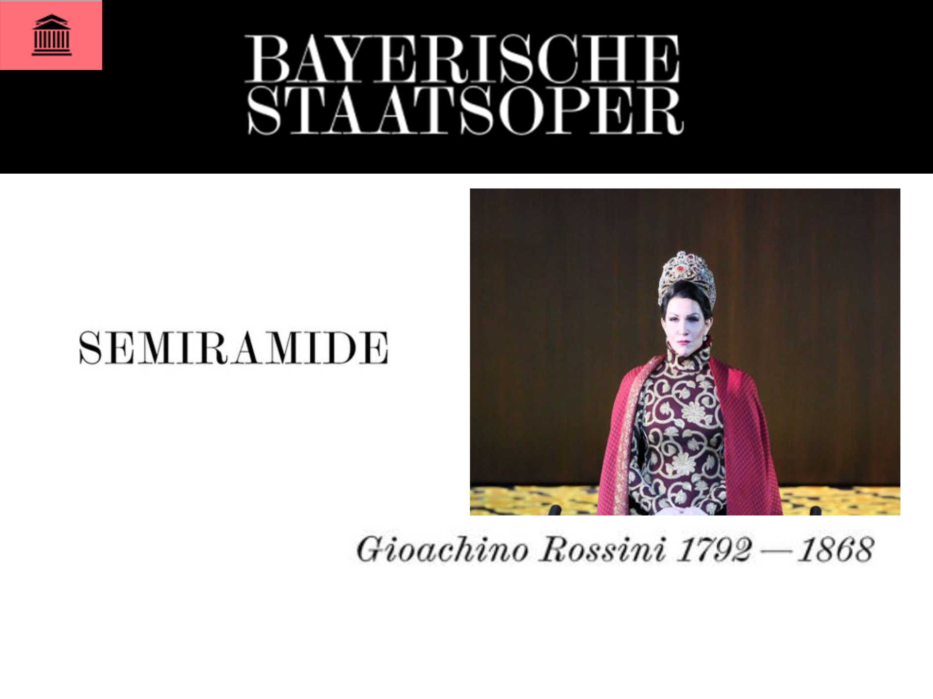 Semiramide - Bayerische Staatsoper (2018) (Production - Münich, germany ...
