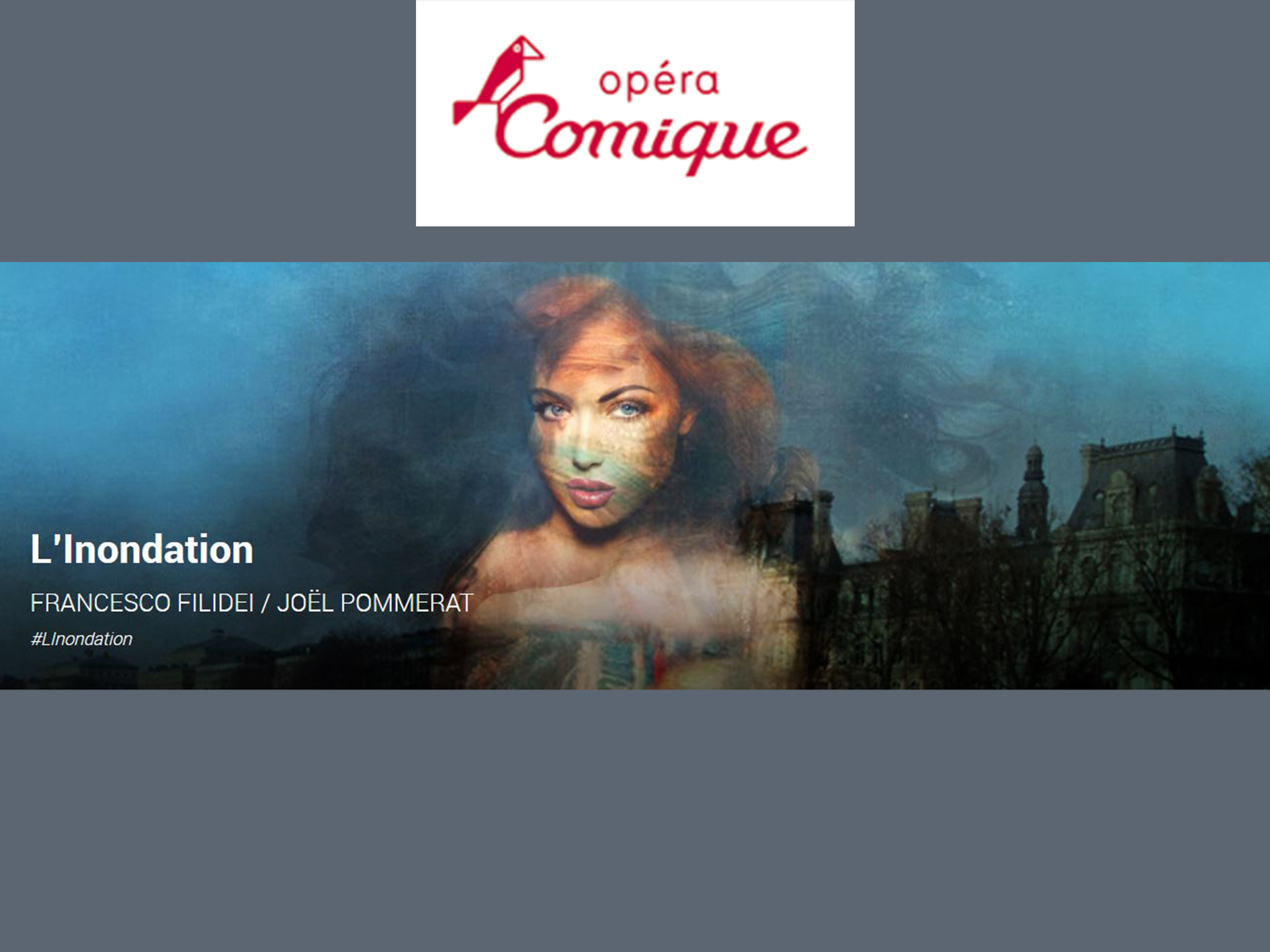 The Flooding - Opéra Comique (2019) (Production - Paris, france ...