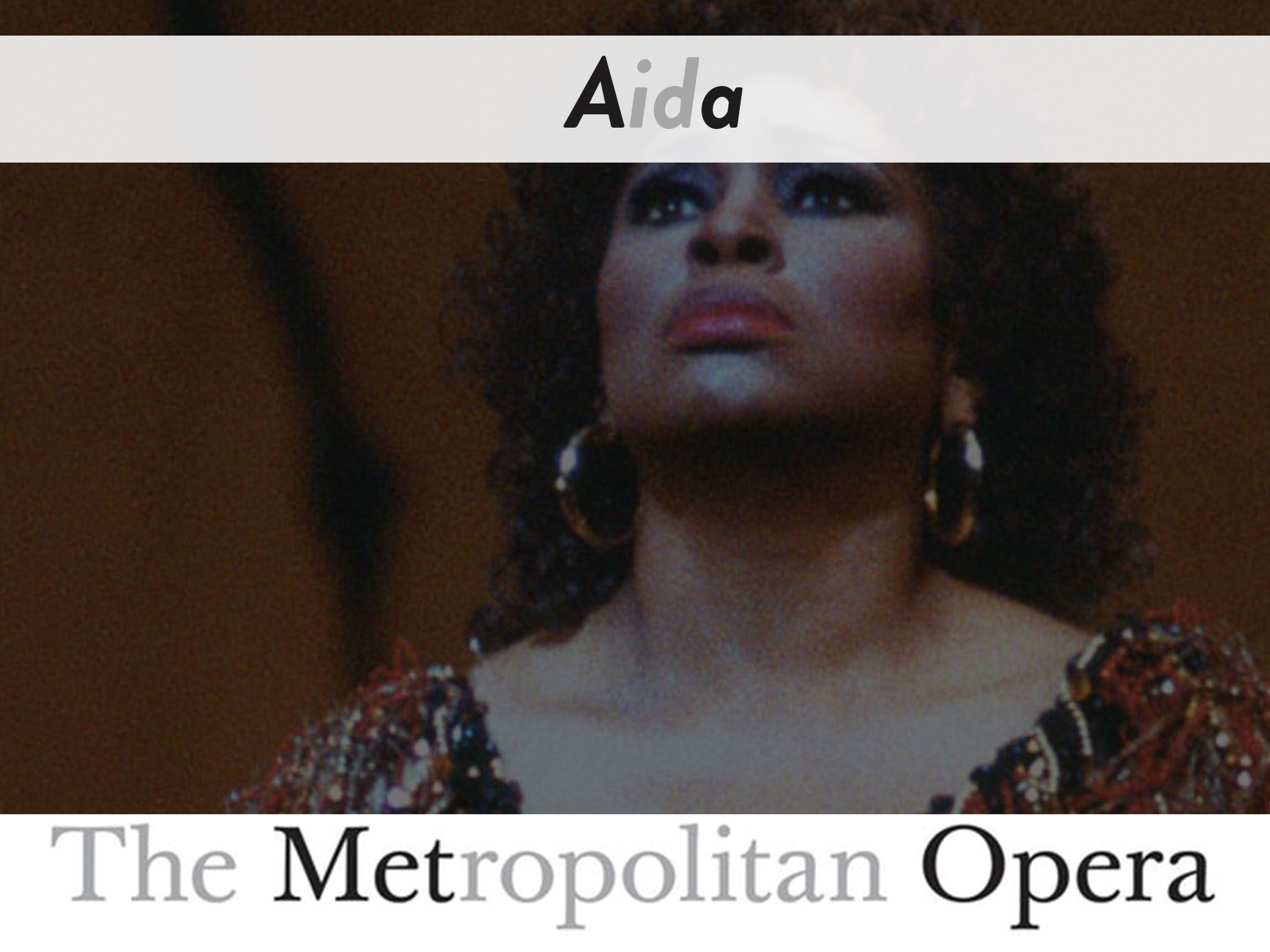 Aida - The Metropolitan Opera (1985) (Production - New York, united ...