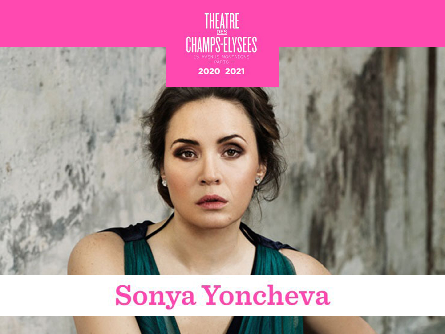 Concert Sonya Yoncheva - Théâtre des Champs-Élysées (2021) (Production ...
