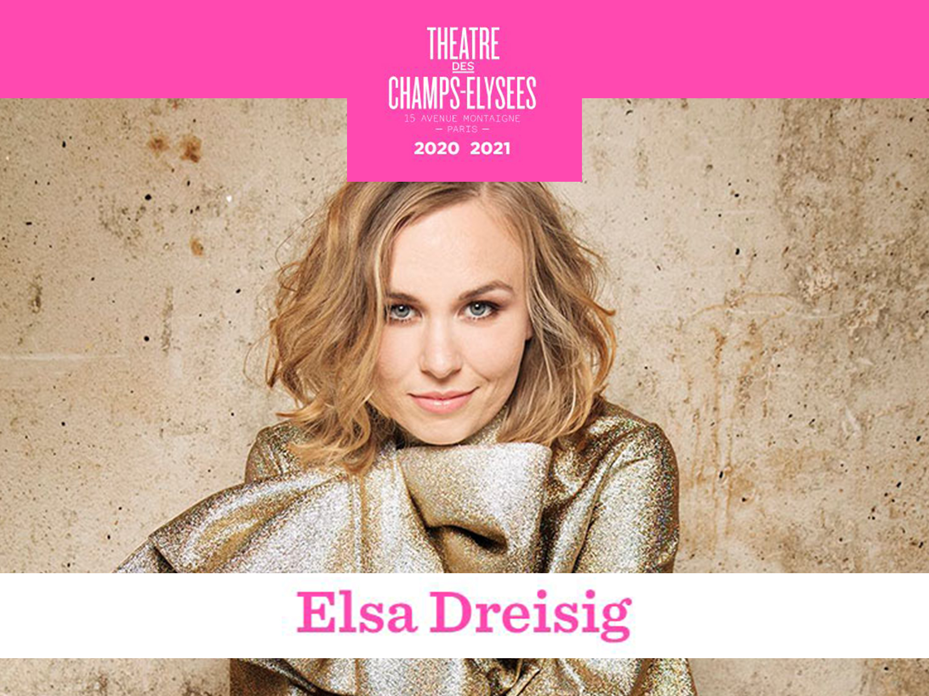 Concert Elsa Dreisig - Théâtre des Champs-Élysées (2021) (Production ...