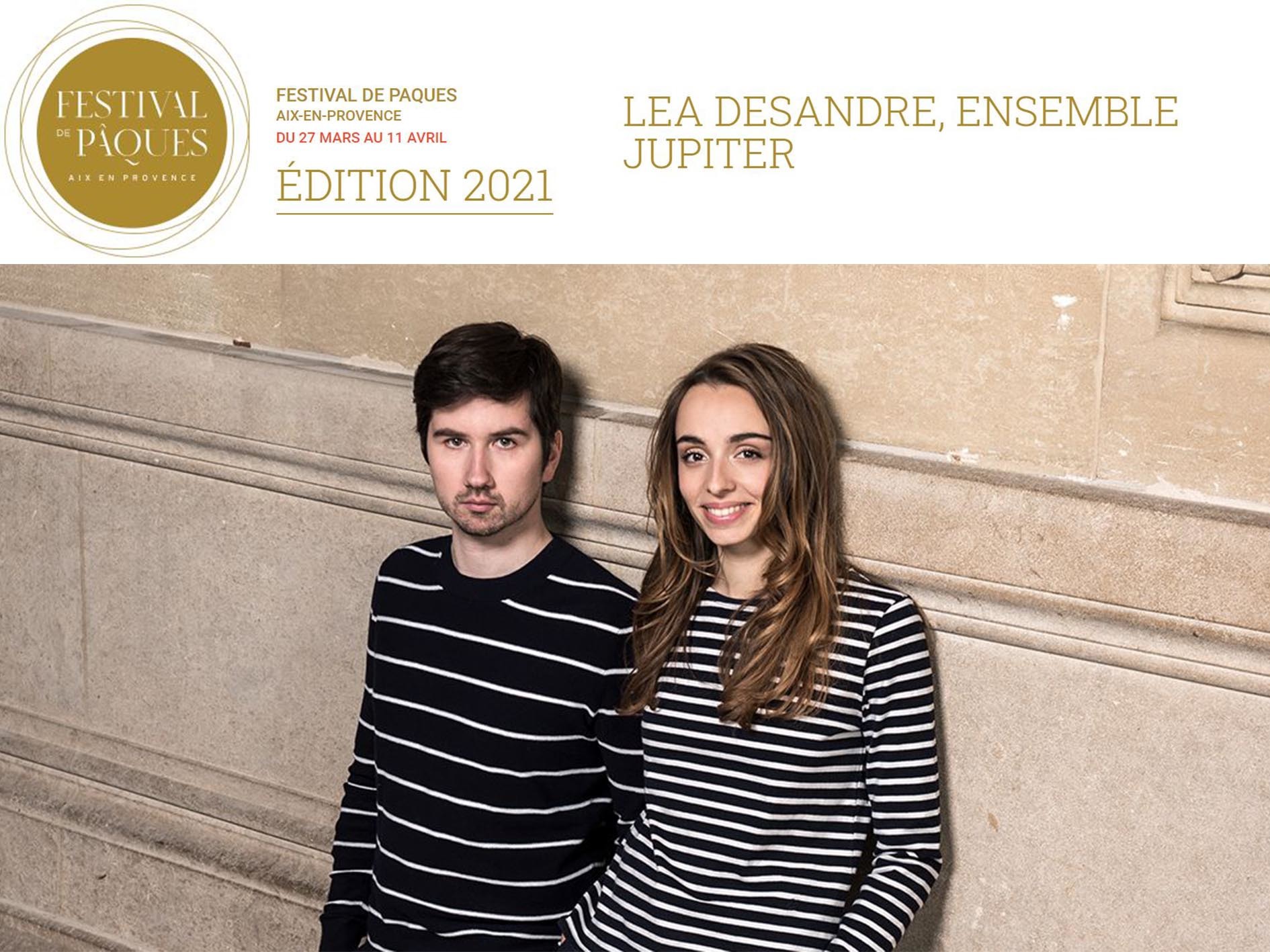 Concert Léa Desandre - Aix-en-Provence Easter festival (2021 ...