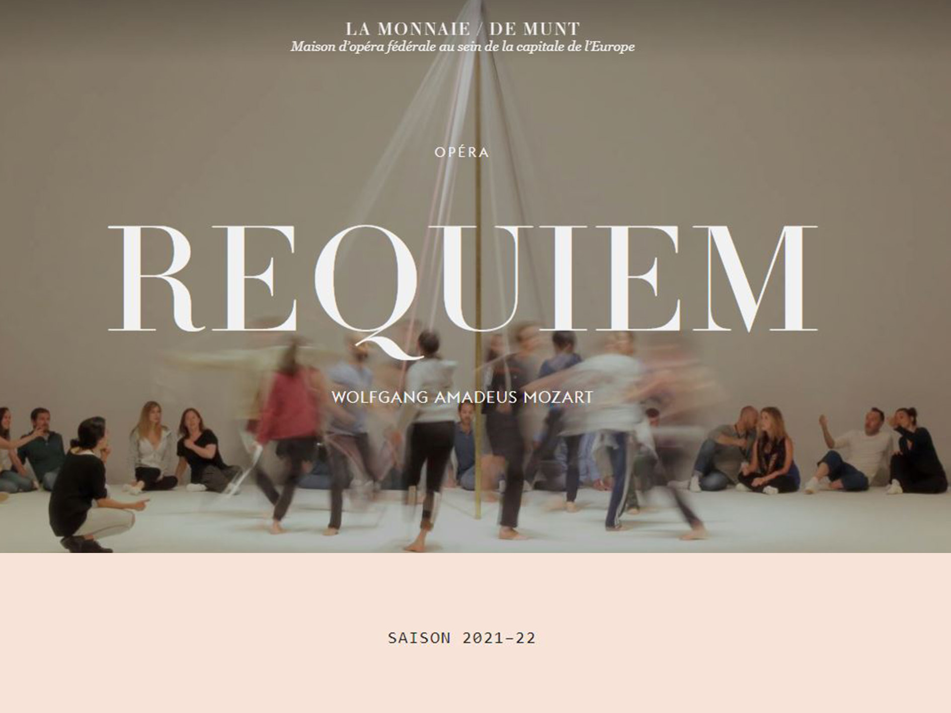 Requiem (Mozart) - Théâtre Royal de La Monnaie - De Munt (2022 ...