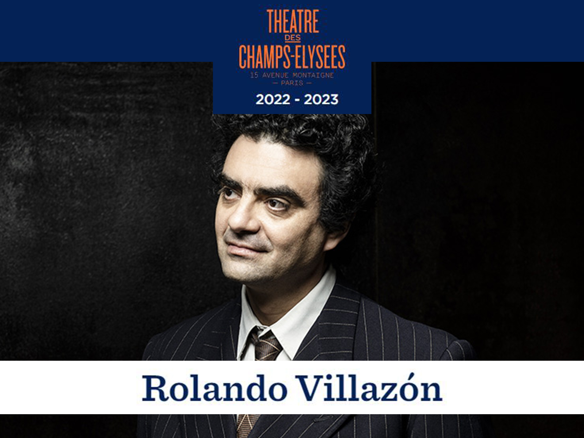 Concert Rolando Villazón - Théâtre des Champs-Élysées (2023 ...