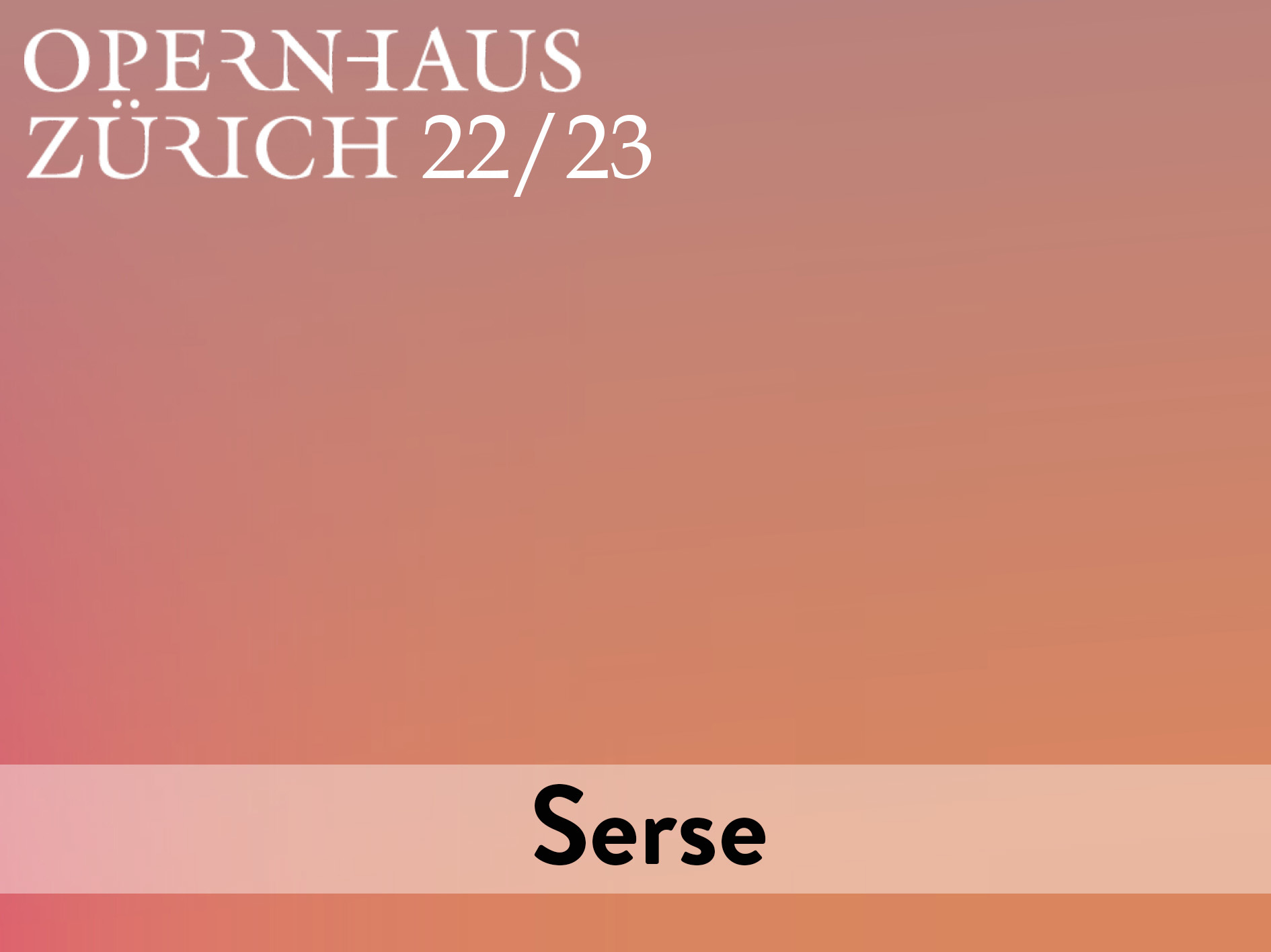 Serse - Zurich Opera house (2023) (Production - Zürich, switzerland ...