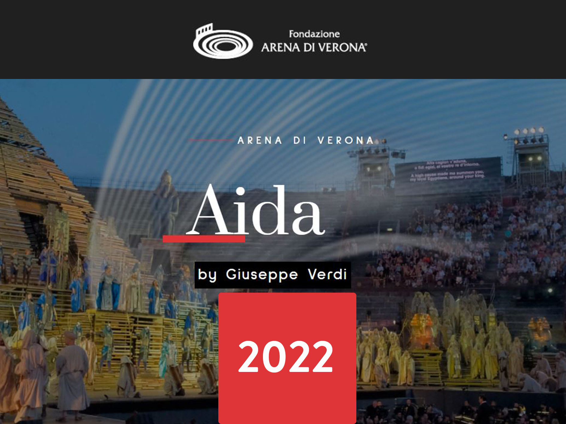 Aida - Arena di Verona (2022) (Produktion - Verona, italien) | Opera ...