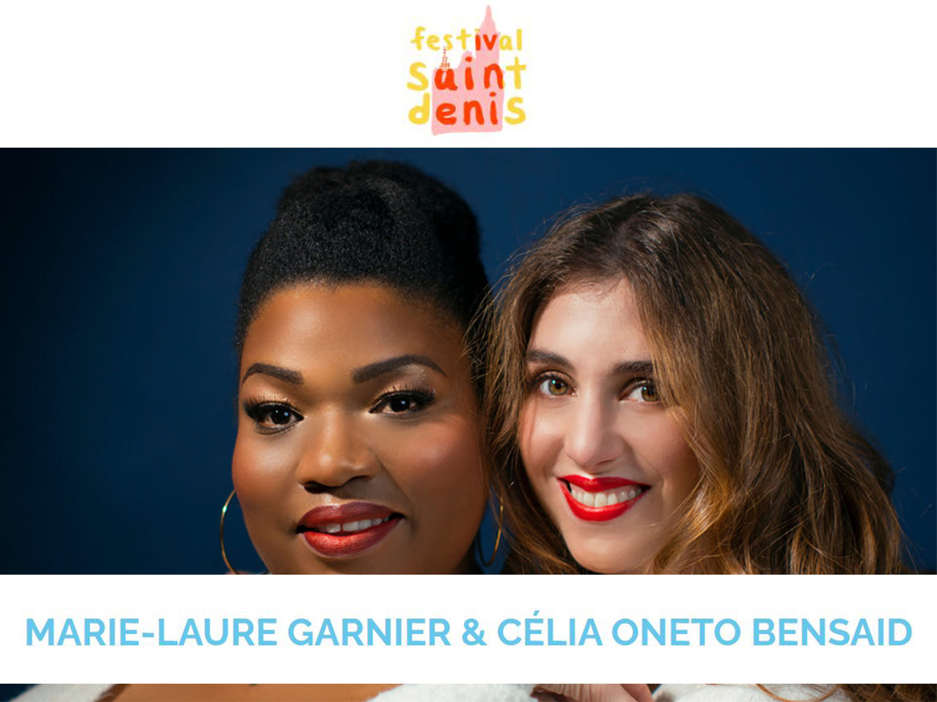 Concert Marie-Laure Garnier et Célia Oneto - Saint-Denis Festival (2023) (Production - SAINT ...
