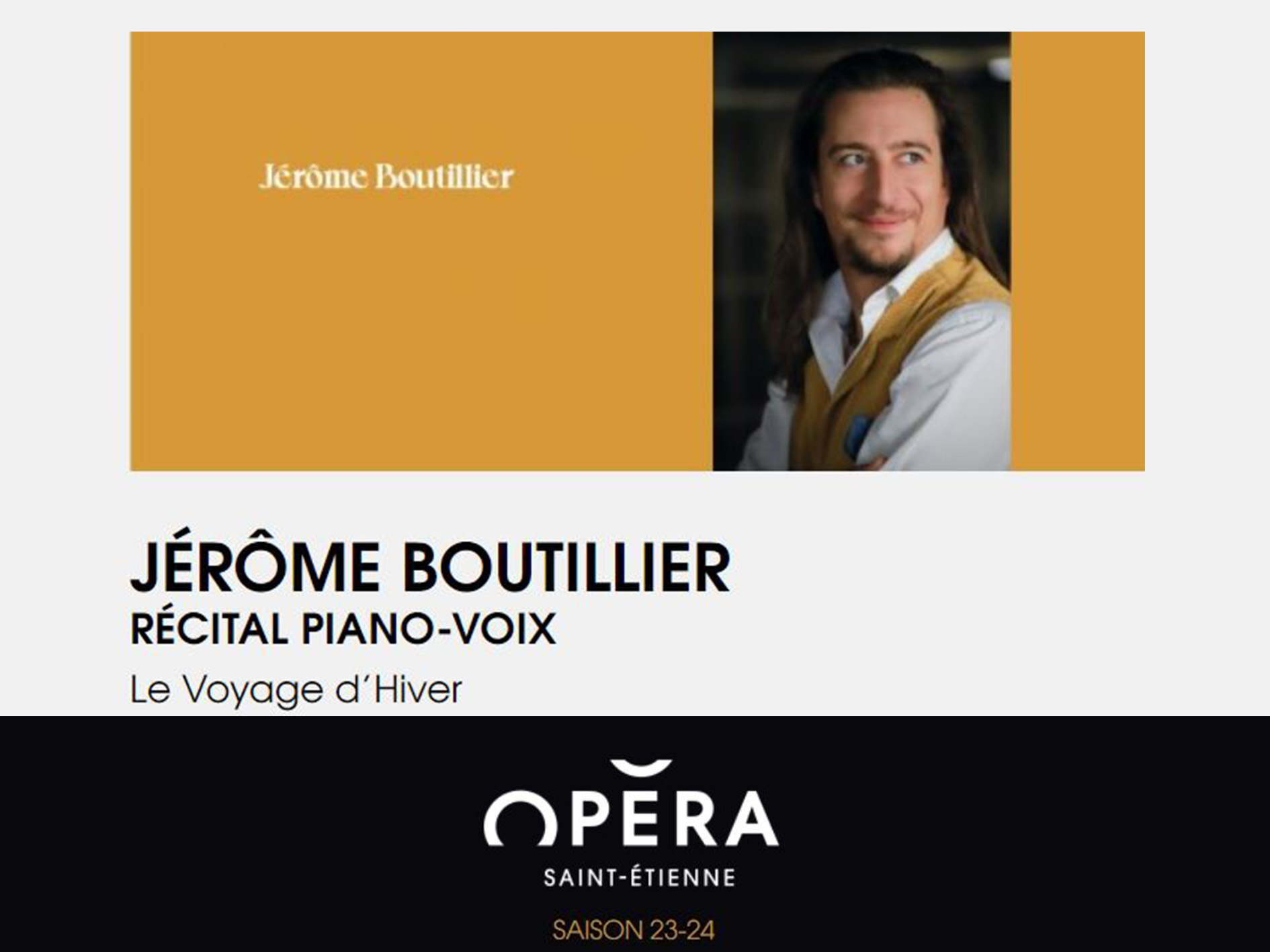 Concert Jérôme Boutillier - Saint-Etienne Opera house (2024 ...