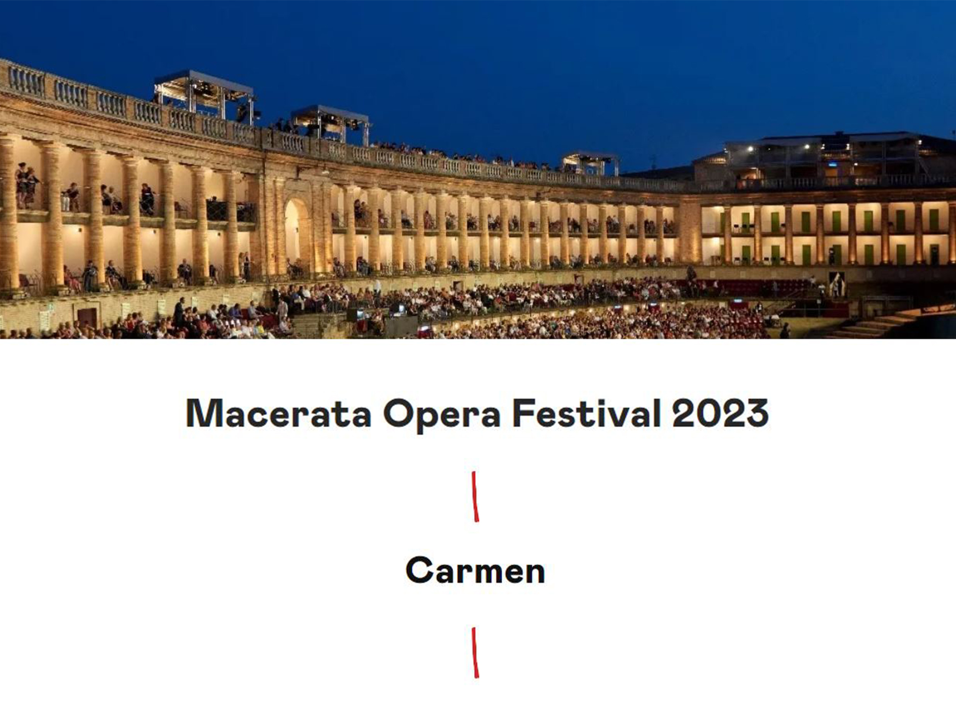 Carmen - Macerata Festival (2023) (Production - Macerata, italy ...