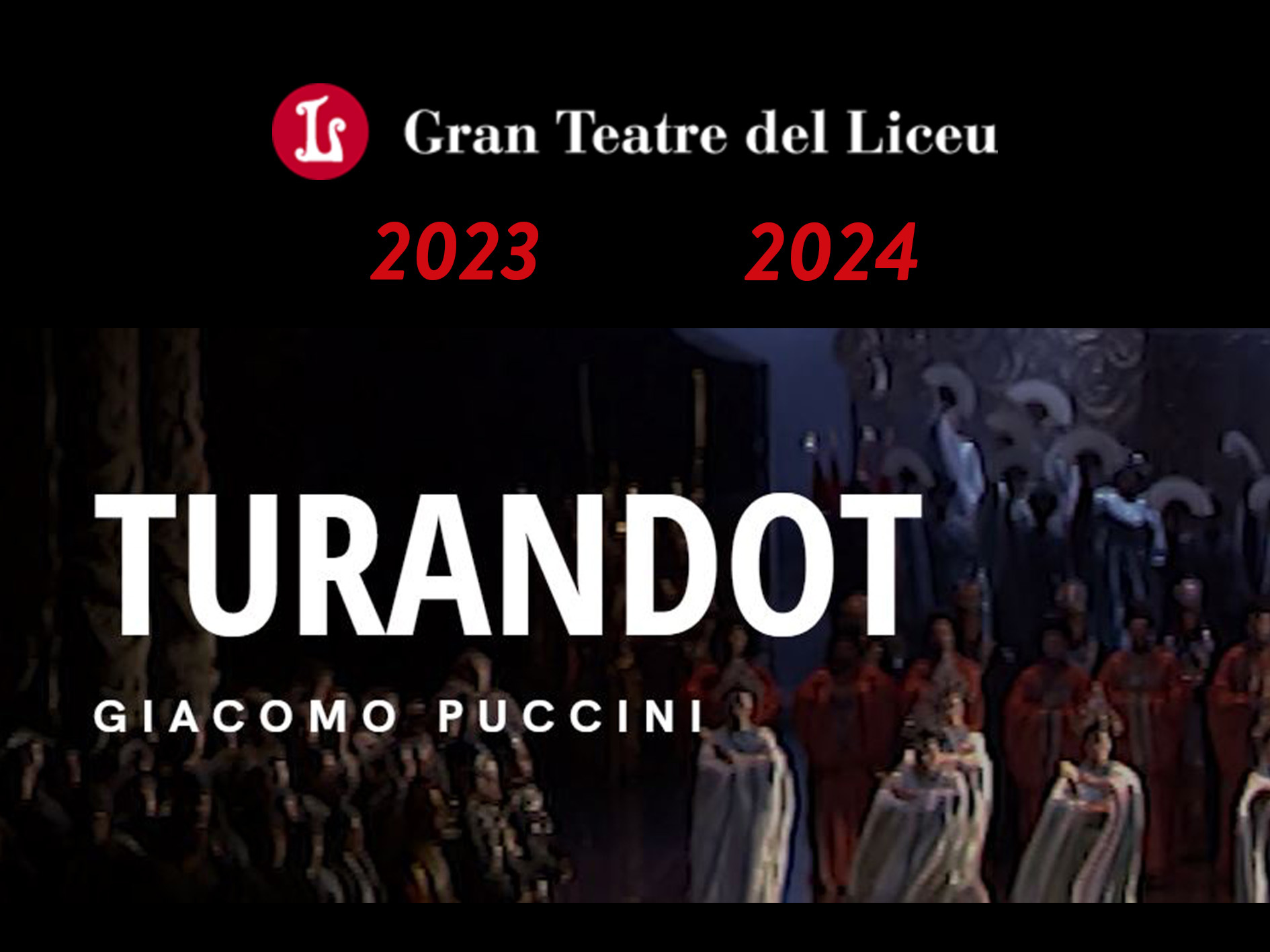 Turandot - Gran Teatre del Liceu Barcelona (2023) (Production ...