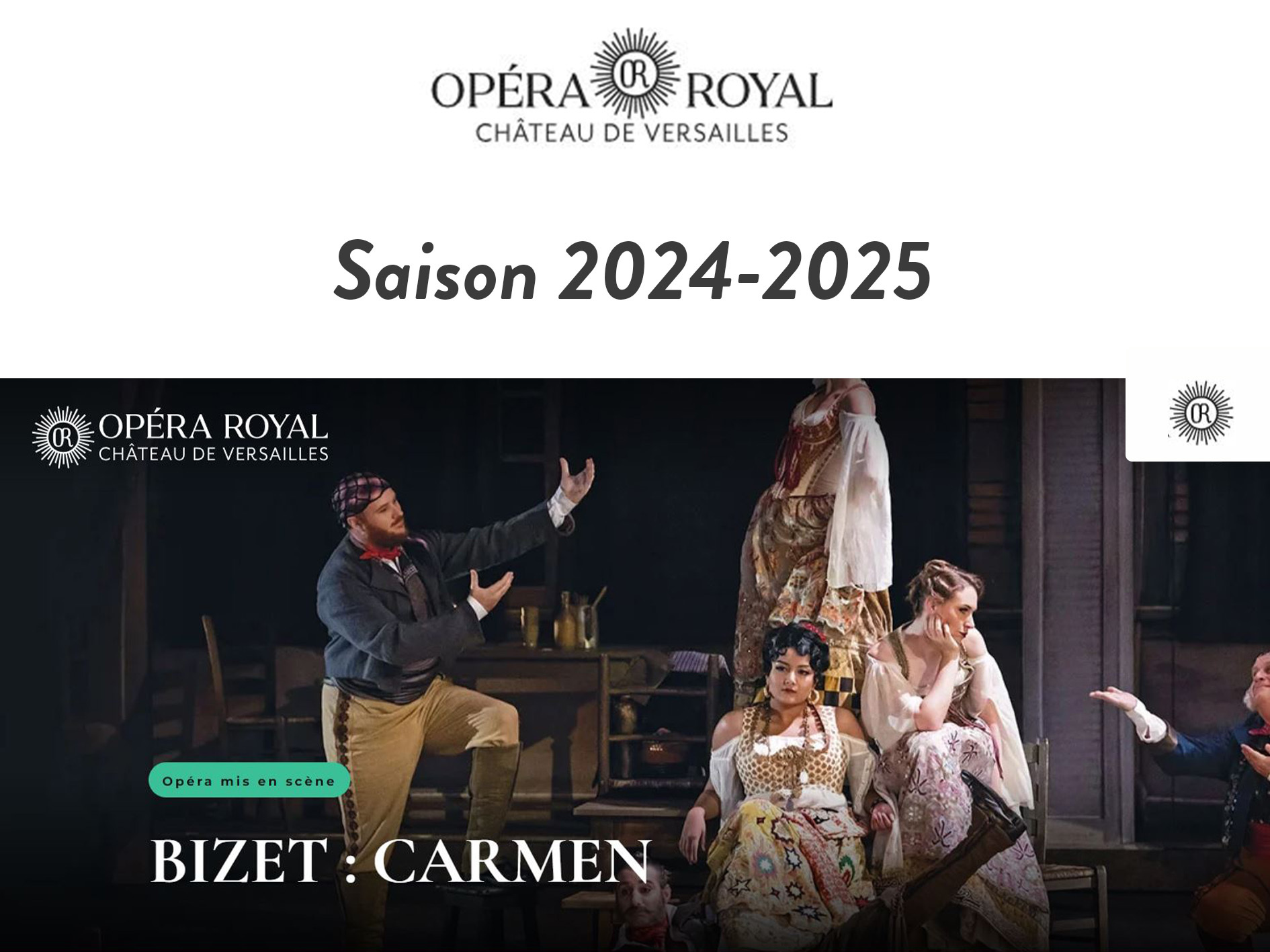 Carmen - Opéra Royal du Château de Versailles (2025) (Production ...