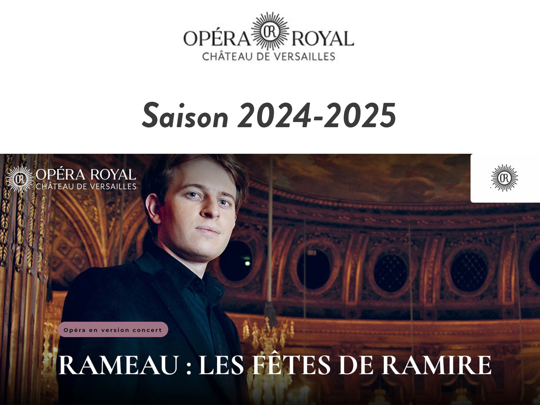 Les Fêtes de Ramire - Opéra Royal du Château de Versailles (2025 ...