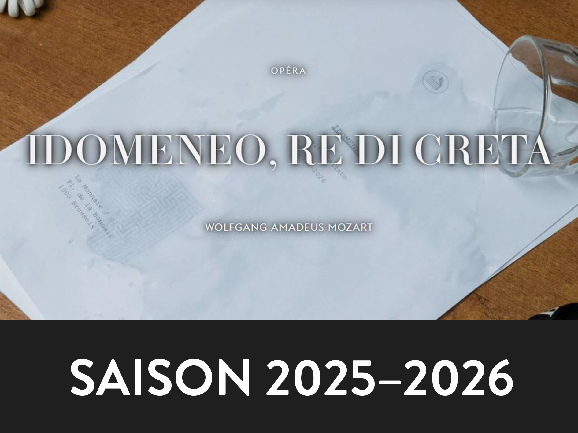Idomeneo, re di Creta - Théâtre Royal de La Monnaie - De Munt (2026) (Production - Bruxelles ...
