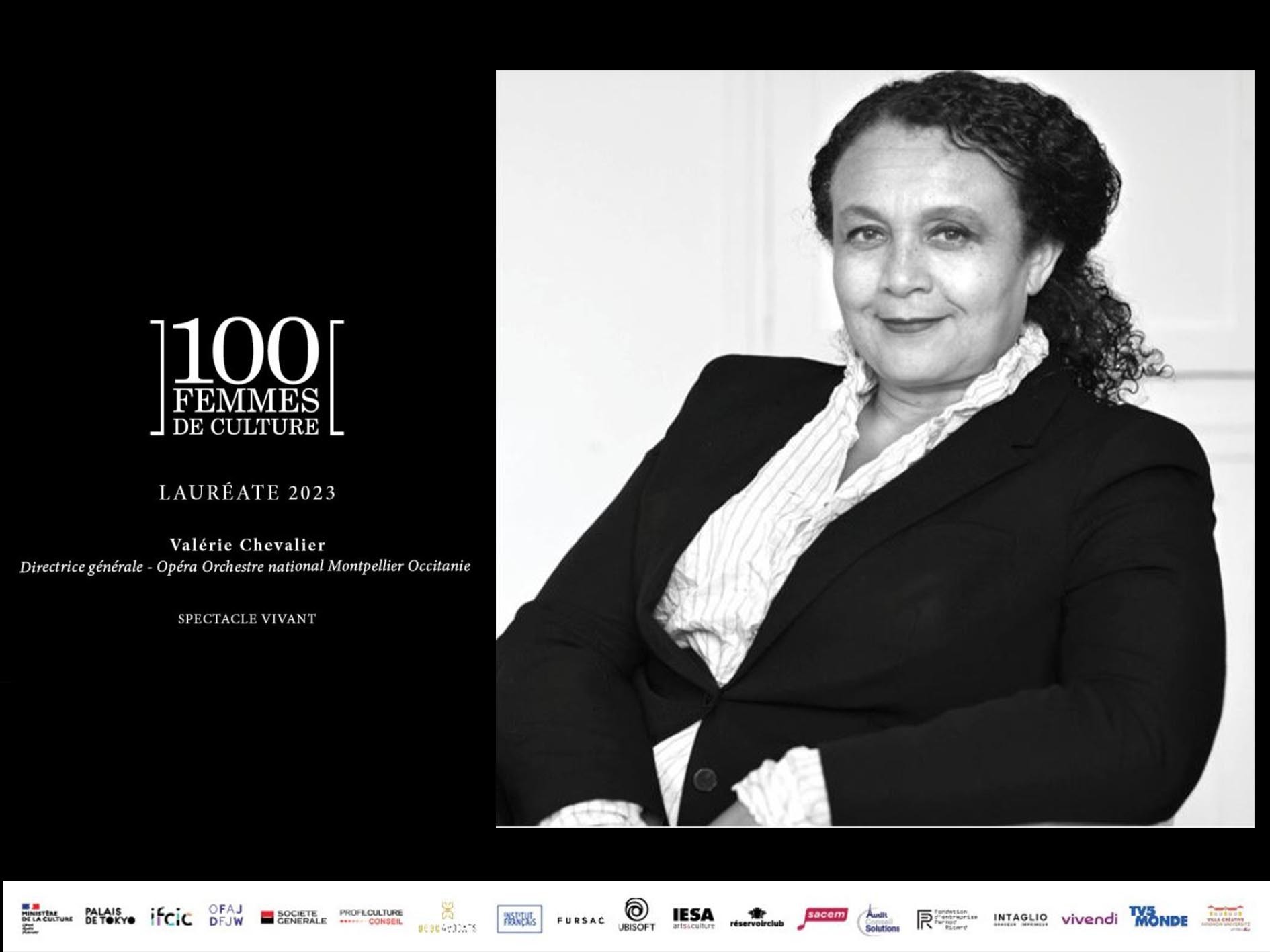 Valérie Chevalier lauréate du prix 100 femmes de Culture (Actualité ...