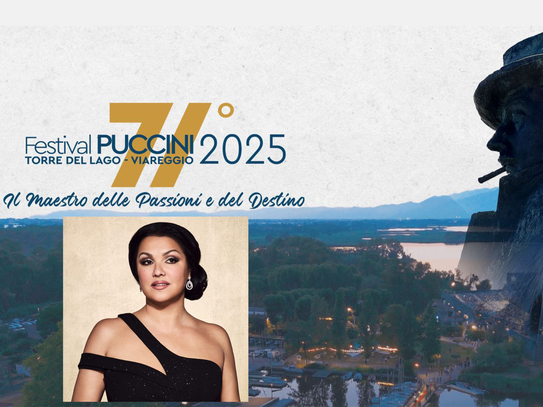 Anna Netrebko fera ses débuts au Festival Puccini de Torre del Lago en ...